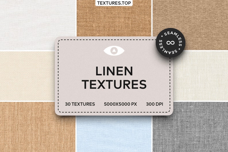 Seamless Linen Digital Textures, Background Pattern Collection, Instant ...