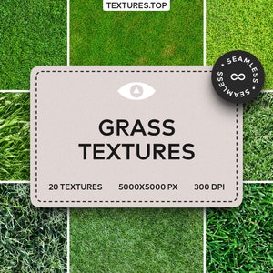 Seamless Grass Digital Textures, Background Pattern Collection, Instant ...