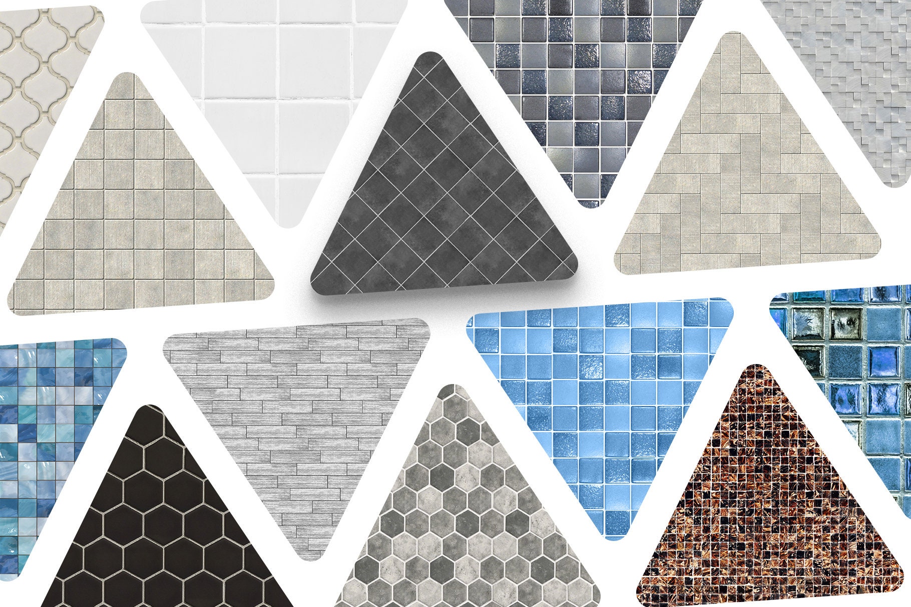 Seamless Backsplash Digital Textures, Background Pattern Collection ...