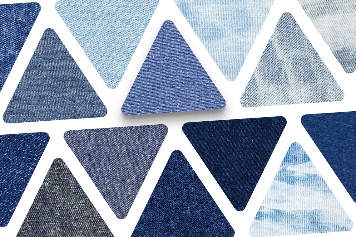 Seamless Jeans Denim Digital Textures Background Pattern - Etsy