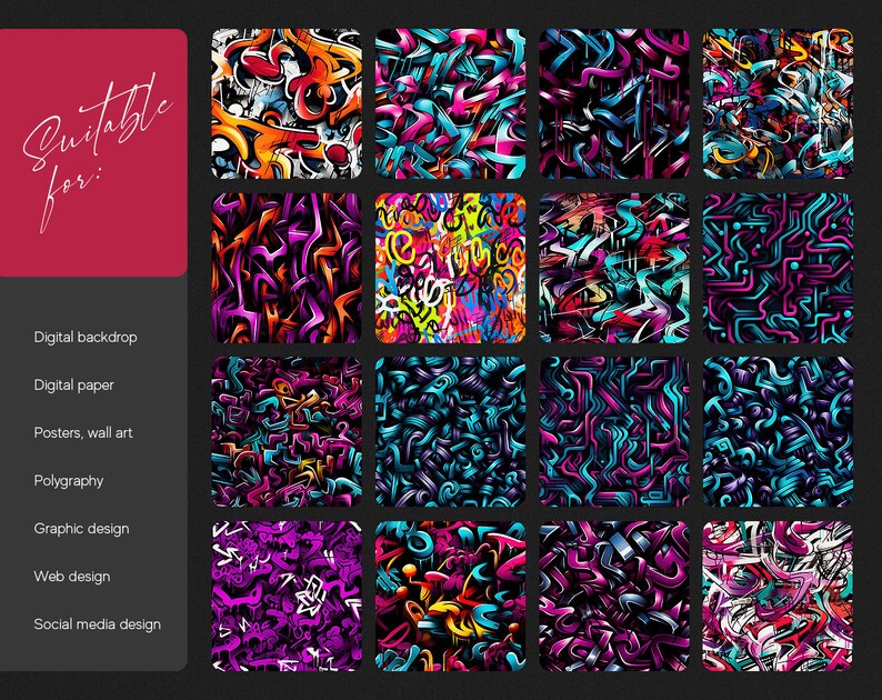 Bold Urban Graffiti Texture Pack: Vibrant and Expressive Street Art ...