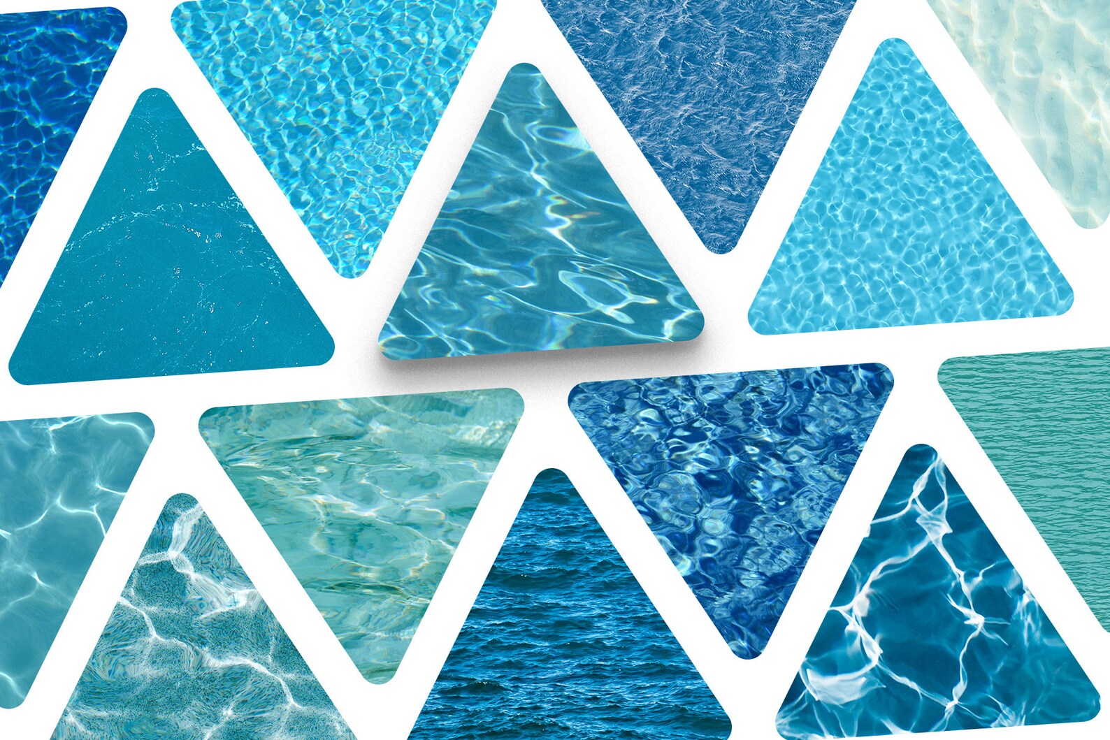 Seamless Ocean Waves Digital Textures, Background Pattern Collection ...