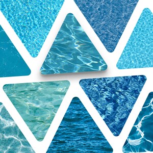 Seamless Ocean Waves Digital Textures, Background Pattern Collection ...