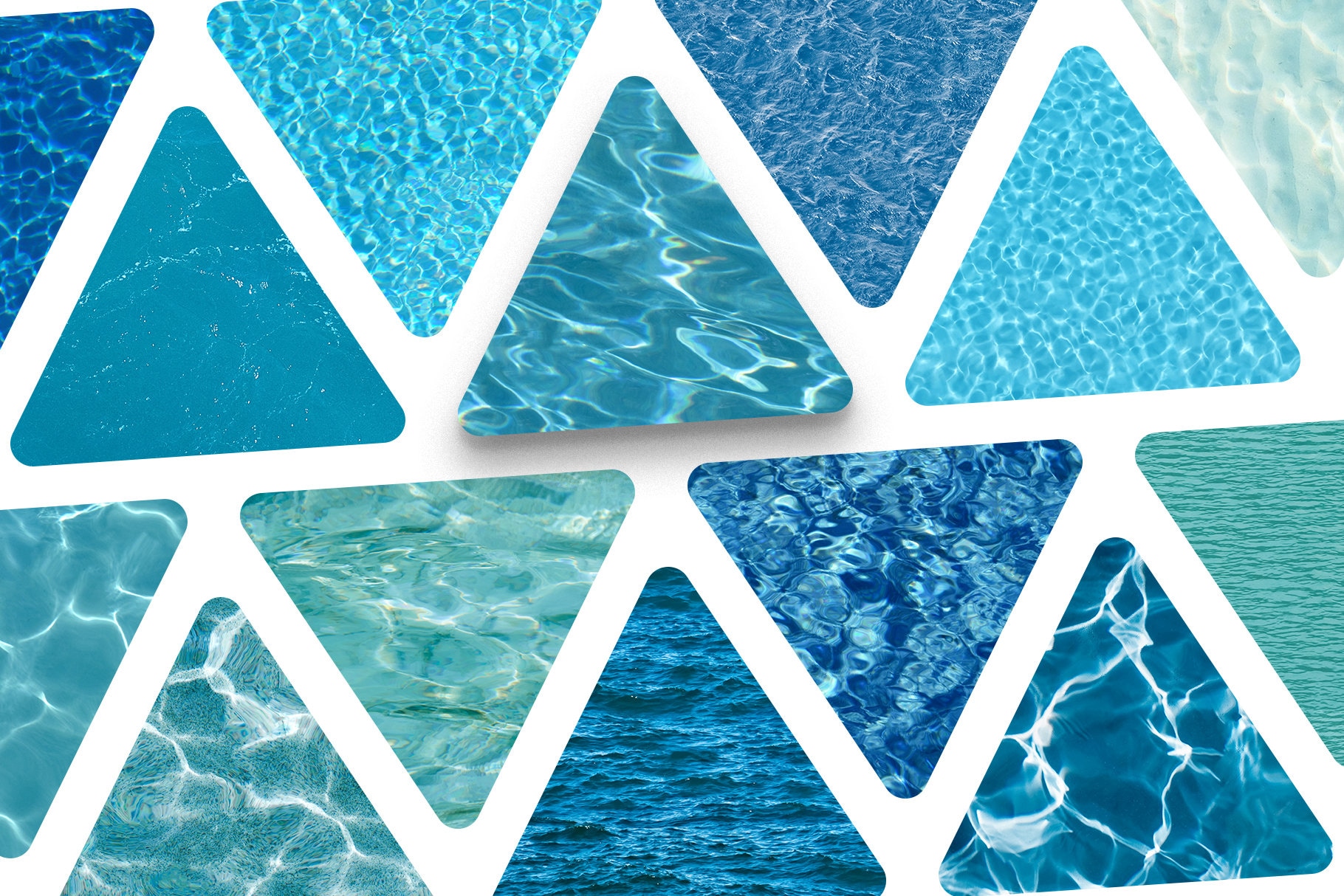 Seamless Ocean Waves Digital Textures, Background Pattern Collection ...