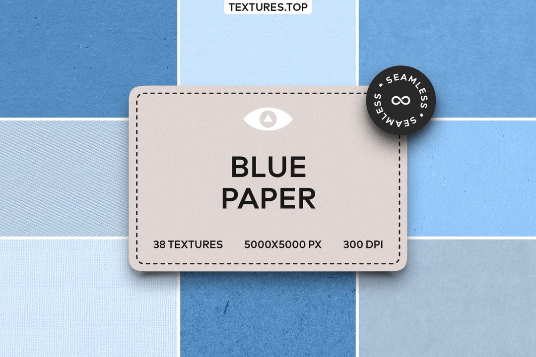 Seamless Blue Digital Paper Textures, Background Pattern Collection ...