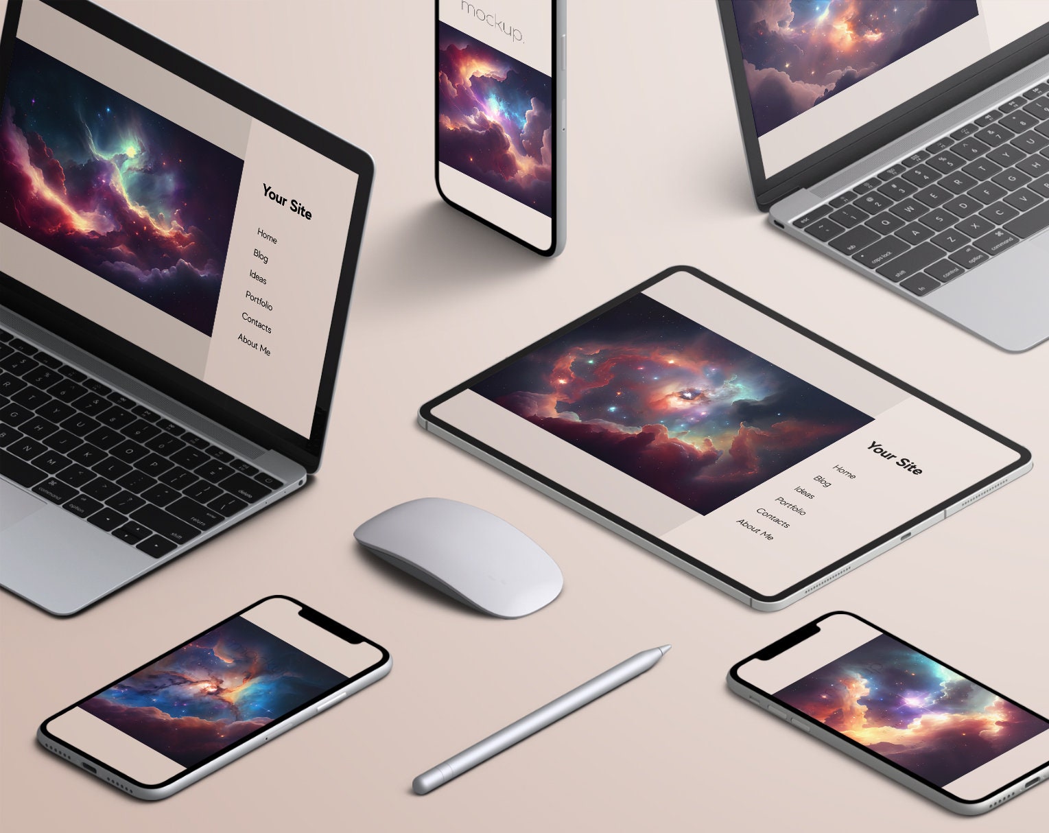 Space Art Nebula Digital Textures, Background Pattern Collection, Instant Download, Printable ...