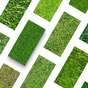 Seamless Grass Digital Textures, Background Pattern Collection, Instant ...