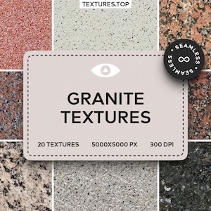 Seamless Granite Digital Textures, Background Pattern Collection ...