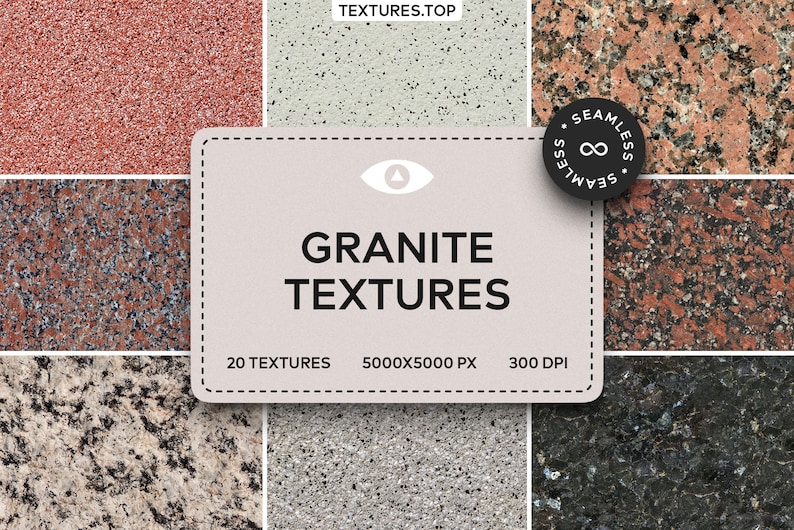 Seamless Granite Digital Textures, Background Pattern Collection ...