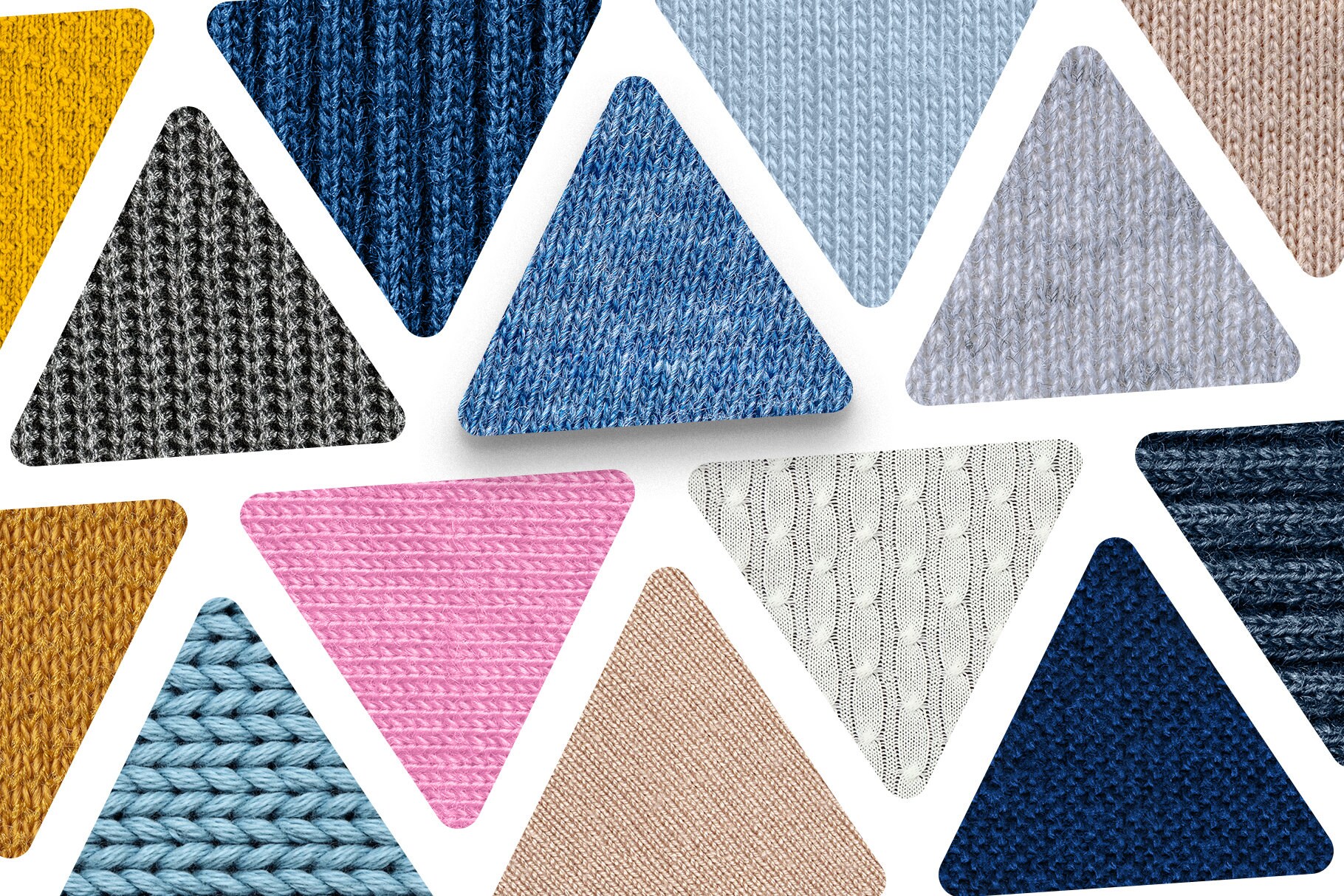 Seamless Knit Digital Textures, Background Pattern Collection, Instant ...