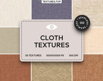 Seamless Linen Digital Textures, Background Pattern Collection, Instant ...