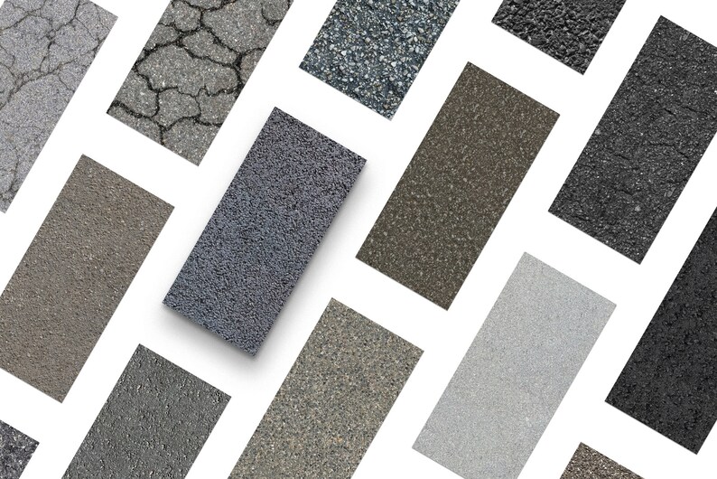 Seamless Asphalt Digital Textures, Background Pattern Collection ...