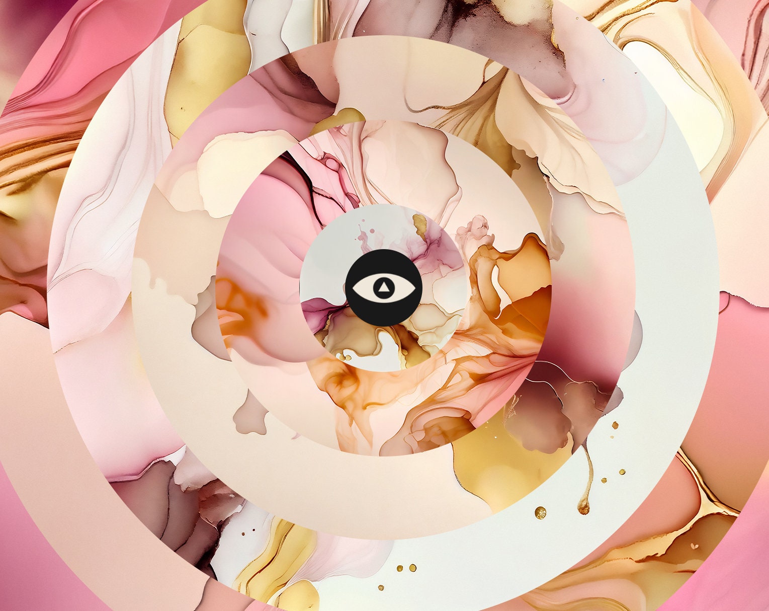 Gold Blush Liquid Ink Digital Textures, Background Pattern Collection ...