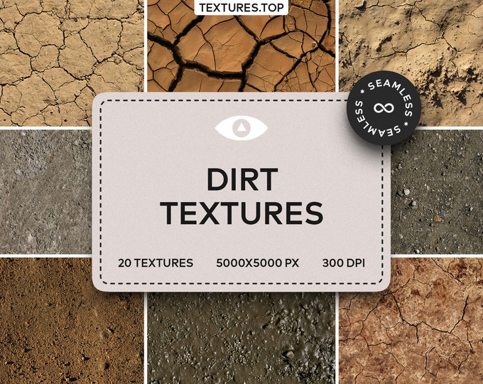 Seamless Dirt Digital Textures, Background Pattern Collection, Instant ...