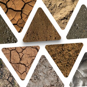 Seamless Dirt Digital Textures, Background Pattern Collection, Instant ...