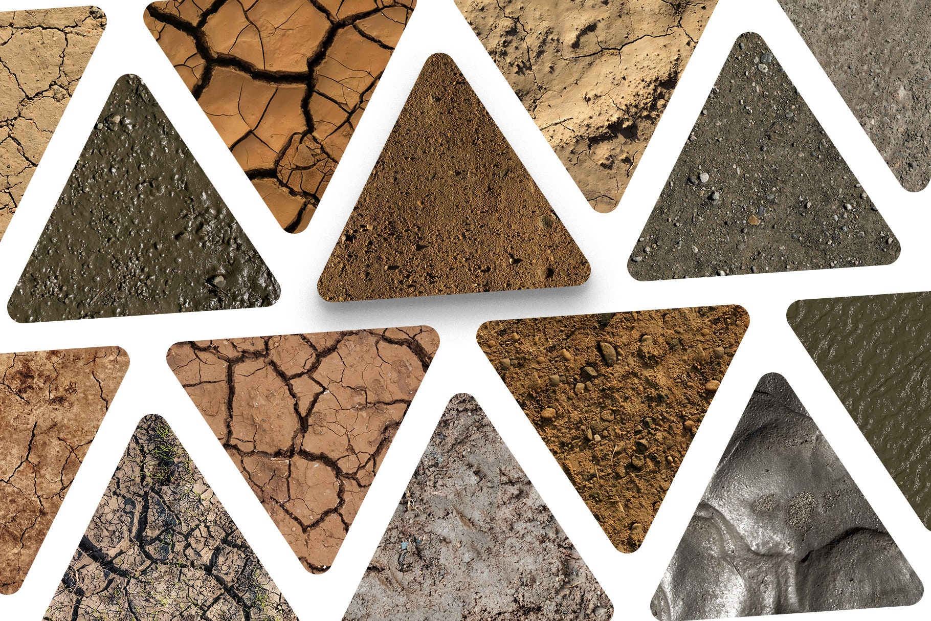 Seamless Dirt Digital Textures, Background Pattern Collection, Instant ...