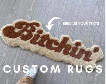 High Pile Custom Logo Rug - Etsy