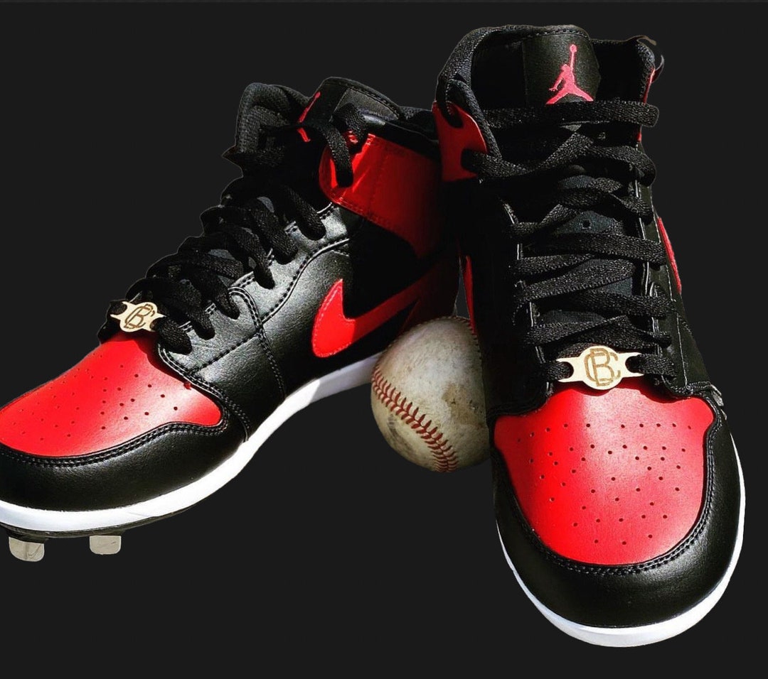 Custom Hand Painted Jordan 1 Baseball Cleats - Etsy