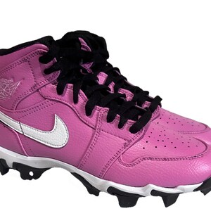 Custom Hand Painted Jordan 1 Softball Cleats - Etsy