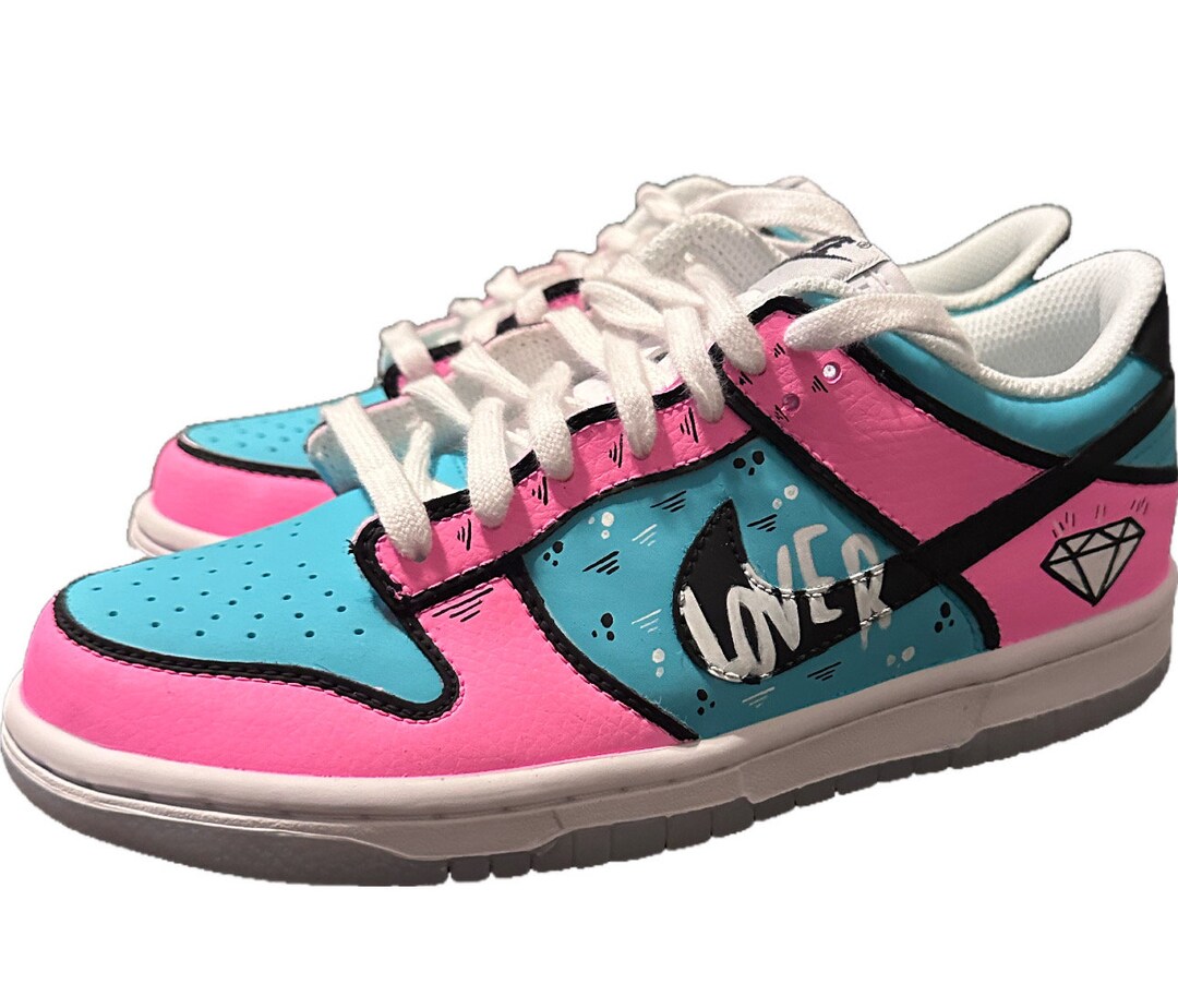 Custom Hand Painted Nike SB Dunks Taylor Swift Lover - Etsy