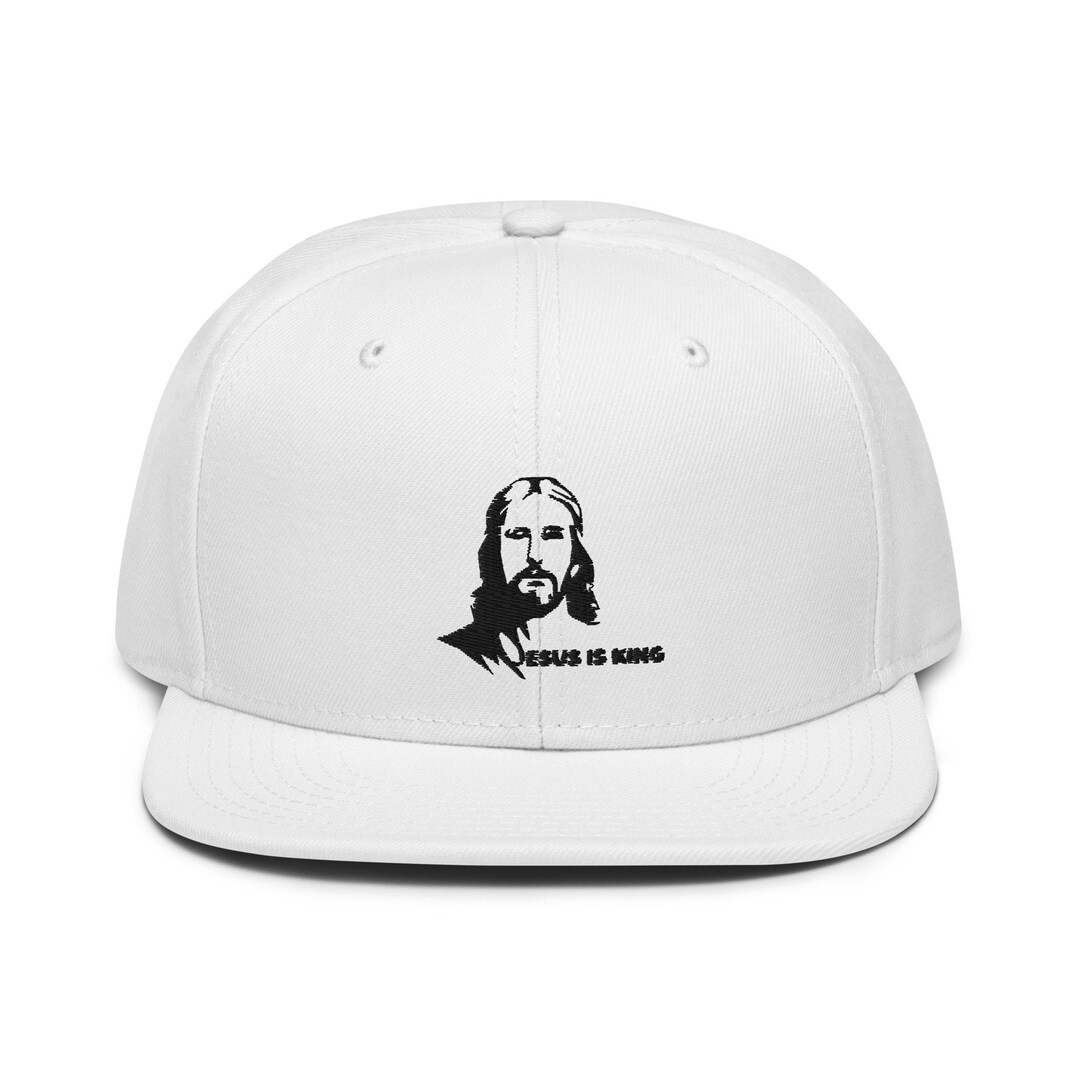 JESUS IS KING Snapback Cap, Baseball Cap Jesus, God's Wear, Religious ...