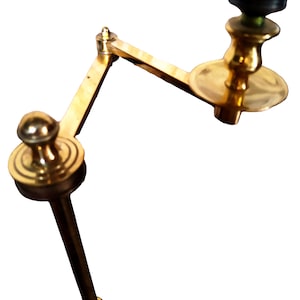 Mid Century Brass Adjustable Swing Arm Floor Light. - Etsy