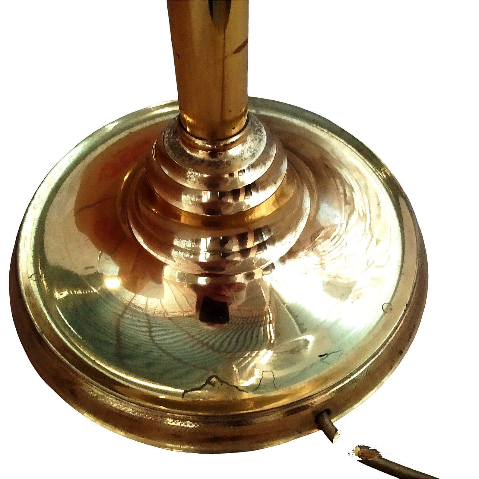 Mid Century Brass Adjustable Swing Arm Floor Light. - Etsy