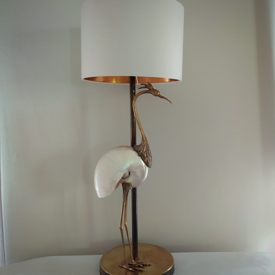 Hollywood Regency Nautilus Shell Table Lamp. - Etsy