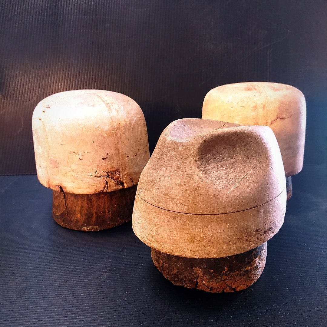 Set of 3, 1930's Wooden Hat Molds - Etsy