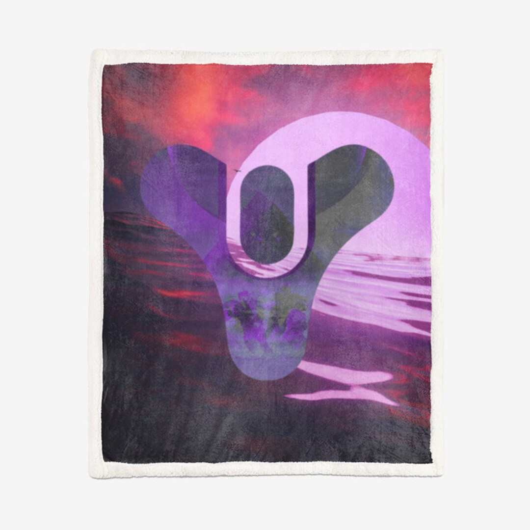 Destiny Inspired Logo With Moon Super Soft Plush Blanket - Etsy