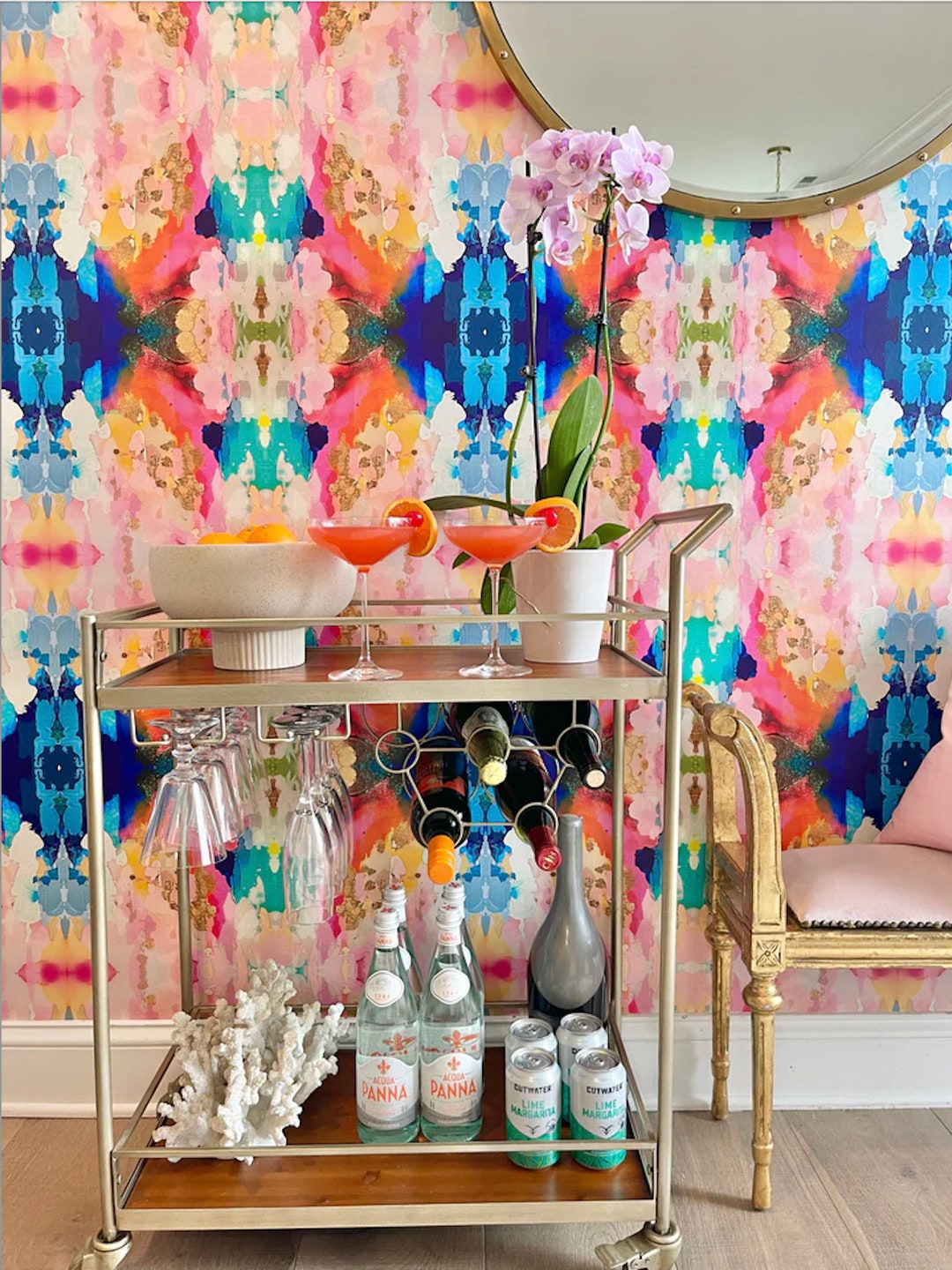 Sprinkle Repeat Oversized Wallpaper Wall Mural, Removable Wallpaper ...