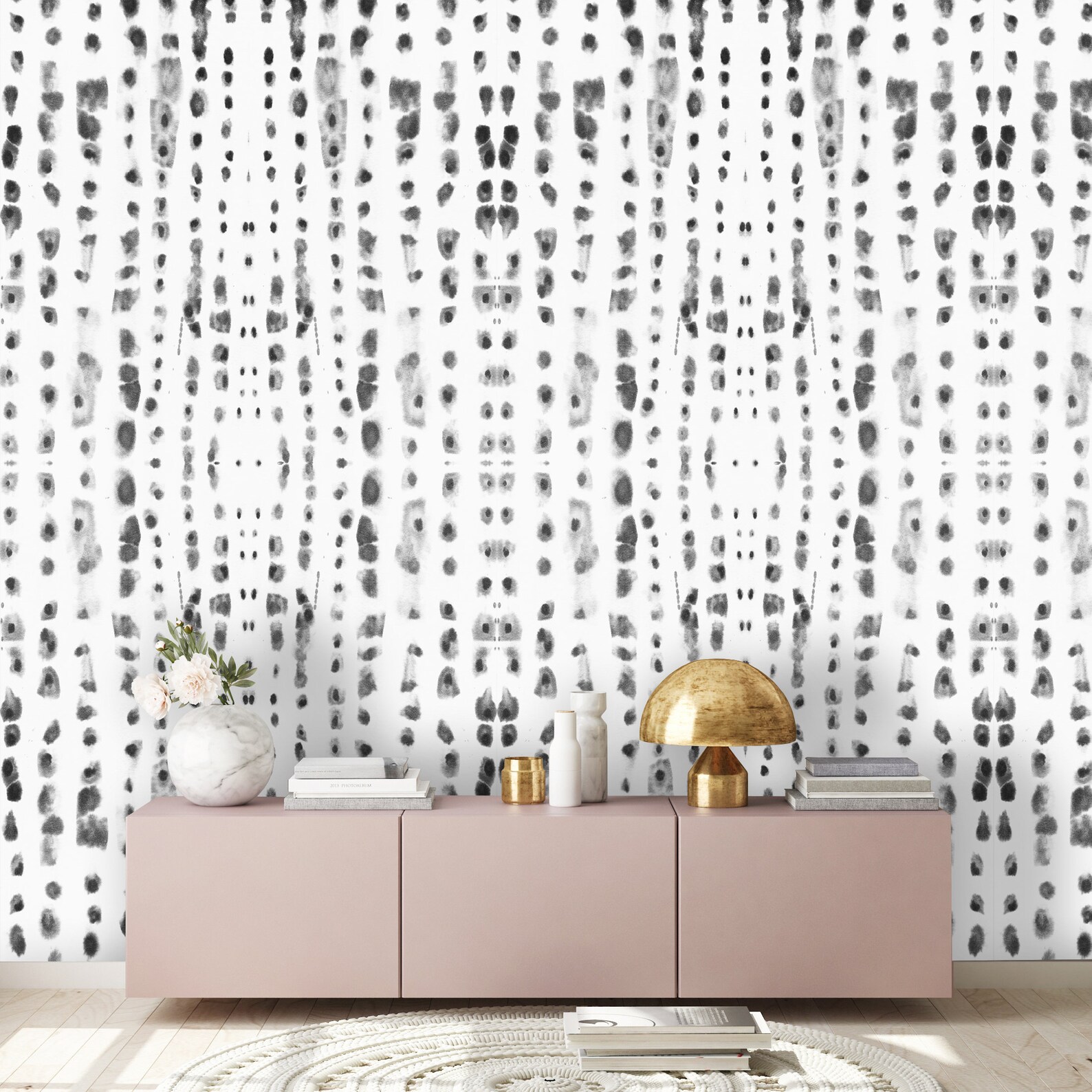 Smoke Shadow Oversized Wallpaper Wall Mural, Removable Wallpaper, Peel ...