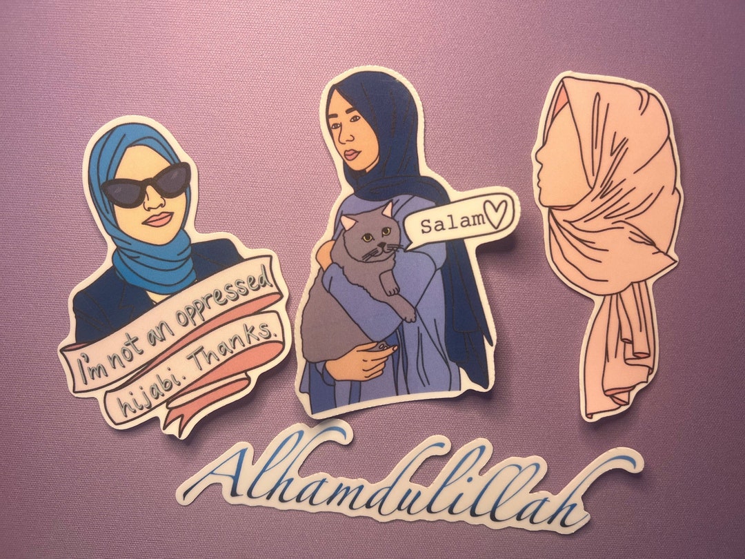 Hijabi Love Die-cut Sticker Pack | Stickers for Hijabis - Etsy