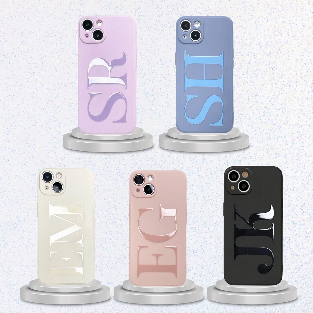 Custom Text Initials iPhone 16 Custom Protective Phone Cases ...