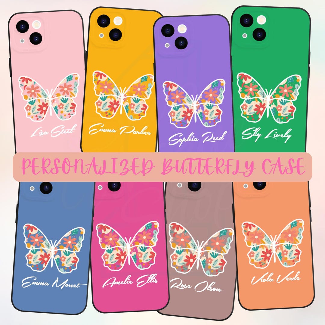 Personalized Signature Style Butterfly Phone Cases Mobile Covers ...