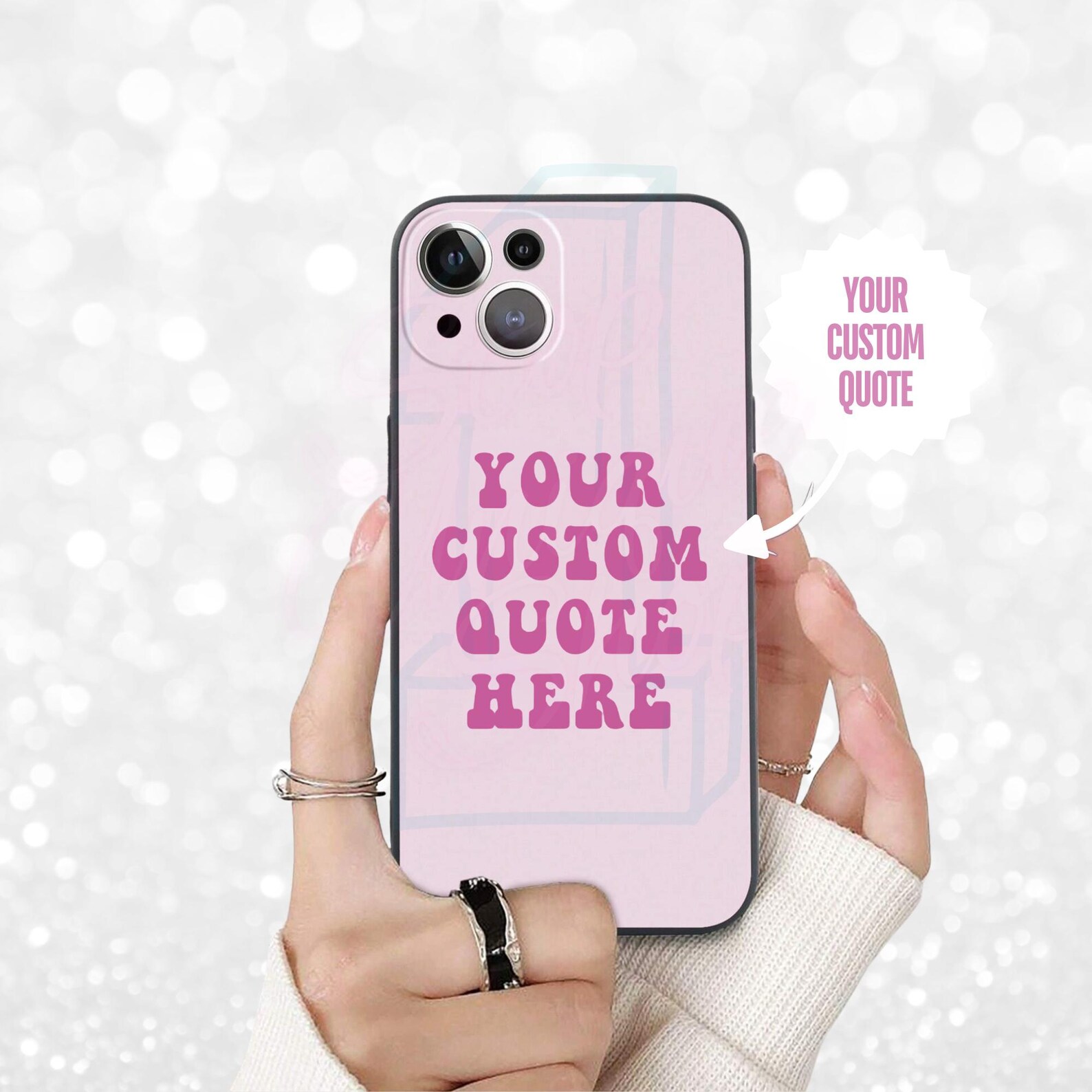 IPhone 16 Plus Pro Max Custom Quote Phone Case Personalized Cases ...