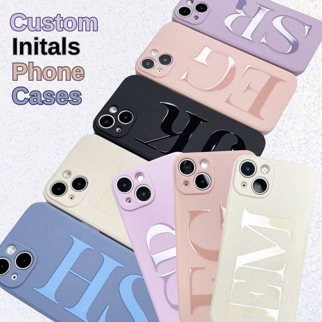 New iPhone 16 Custom Initials Personalized Text Phone Cases Mobile ...