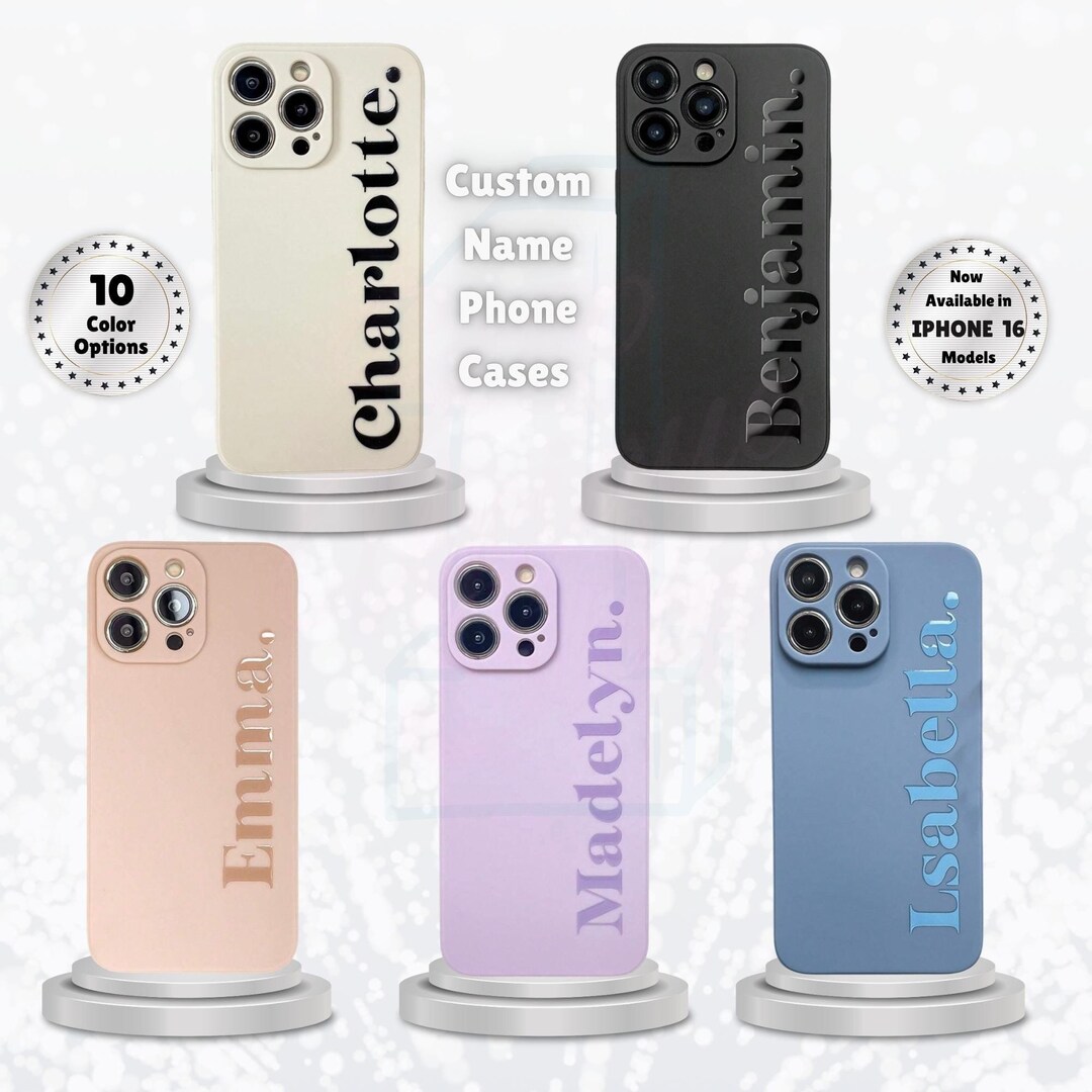Trendy Custom Name Your Text Personalized Phone Covers Cases Gift for ...