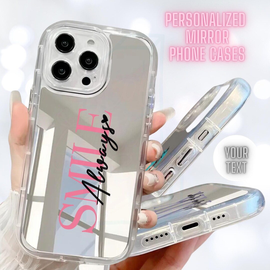 New Mirror Custom Text Personalized Phone Case iPhone 16 Best Seller ...