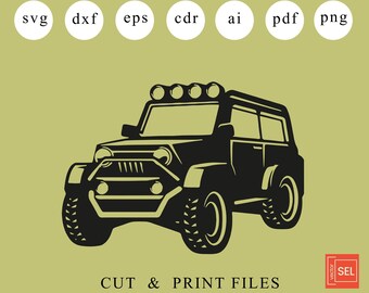 Off Road 44 Suv Car Dxf Files off Road 44 Suv Car Laser Cut off Road 44 ...