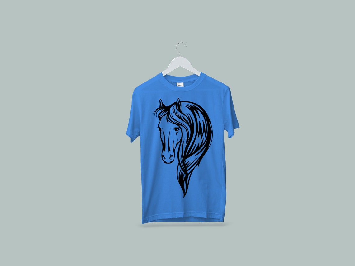 Horse Head Dxf Files, Charger Laser Cut, Pony Svg File for Cricut ...