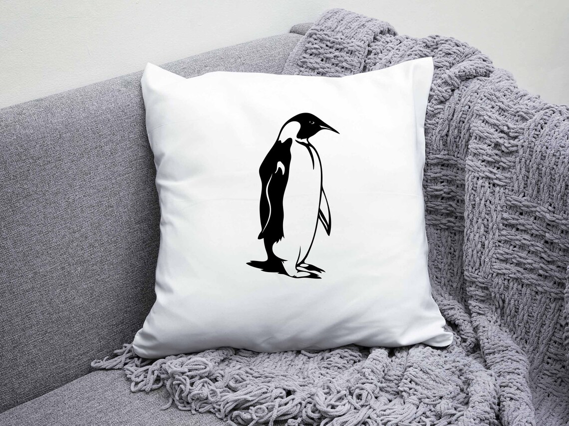 Penguin Dxf Files, Aquatic Bird Laser Cut, Flightless Bird Svg File for ...