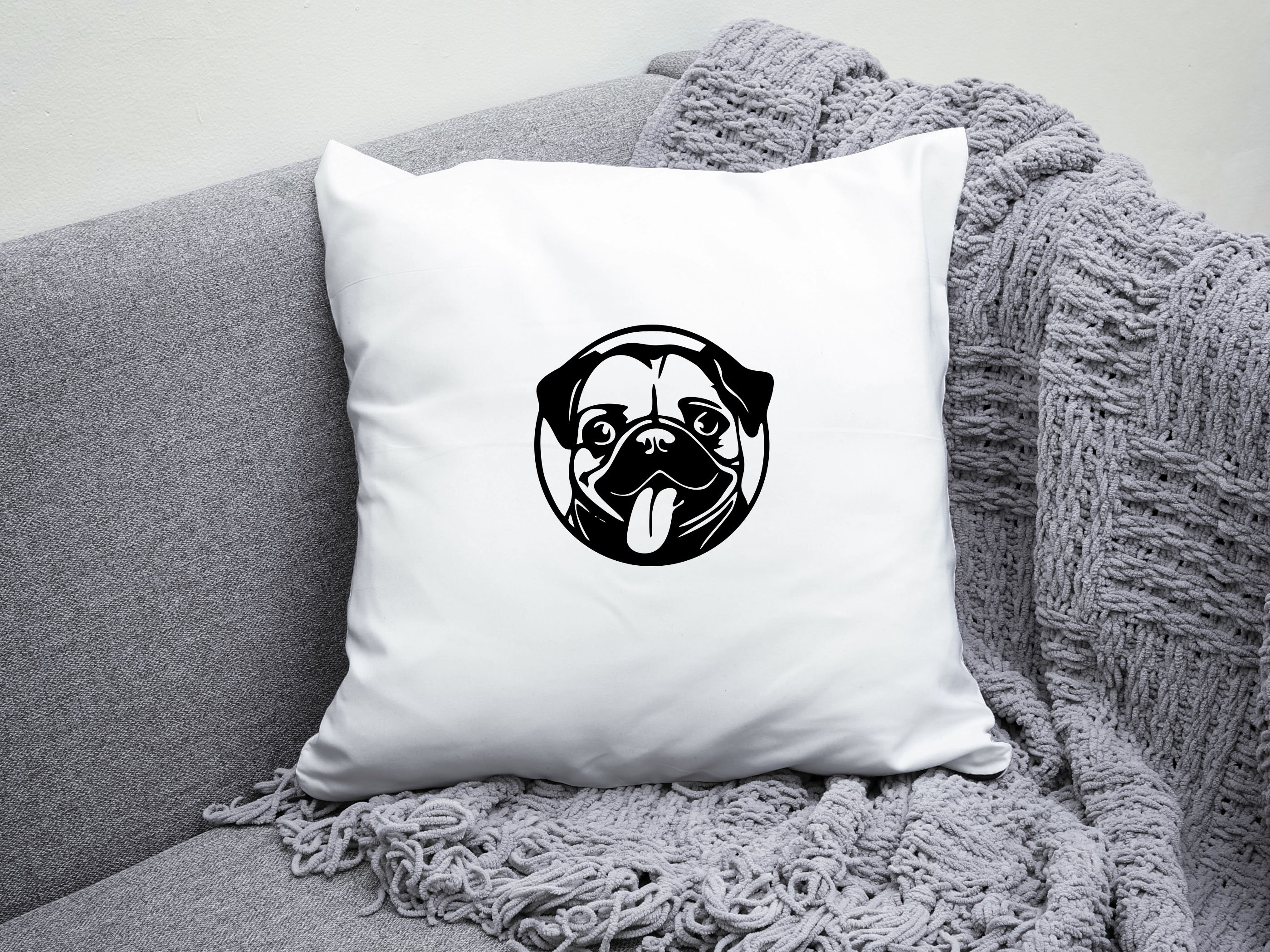 Pug Dog Dxf Files Pug Dog Laser Cut Pug Dog Svg File for Cricut Pug Dog ...