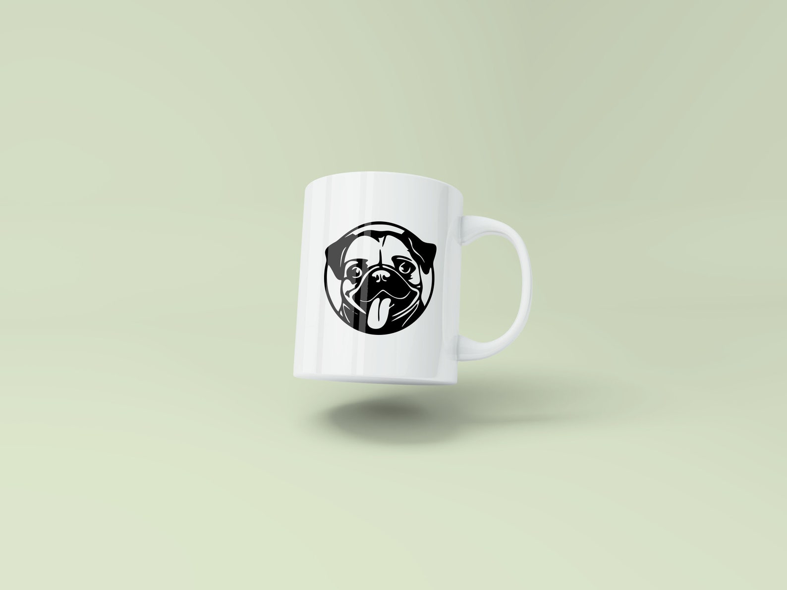 Pug Dog Dxf Files Pug Dog Laser Cut Pug Dog Svg File for Cricut Pug Dog ...