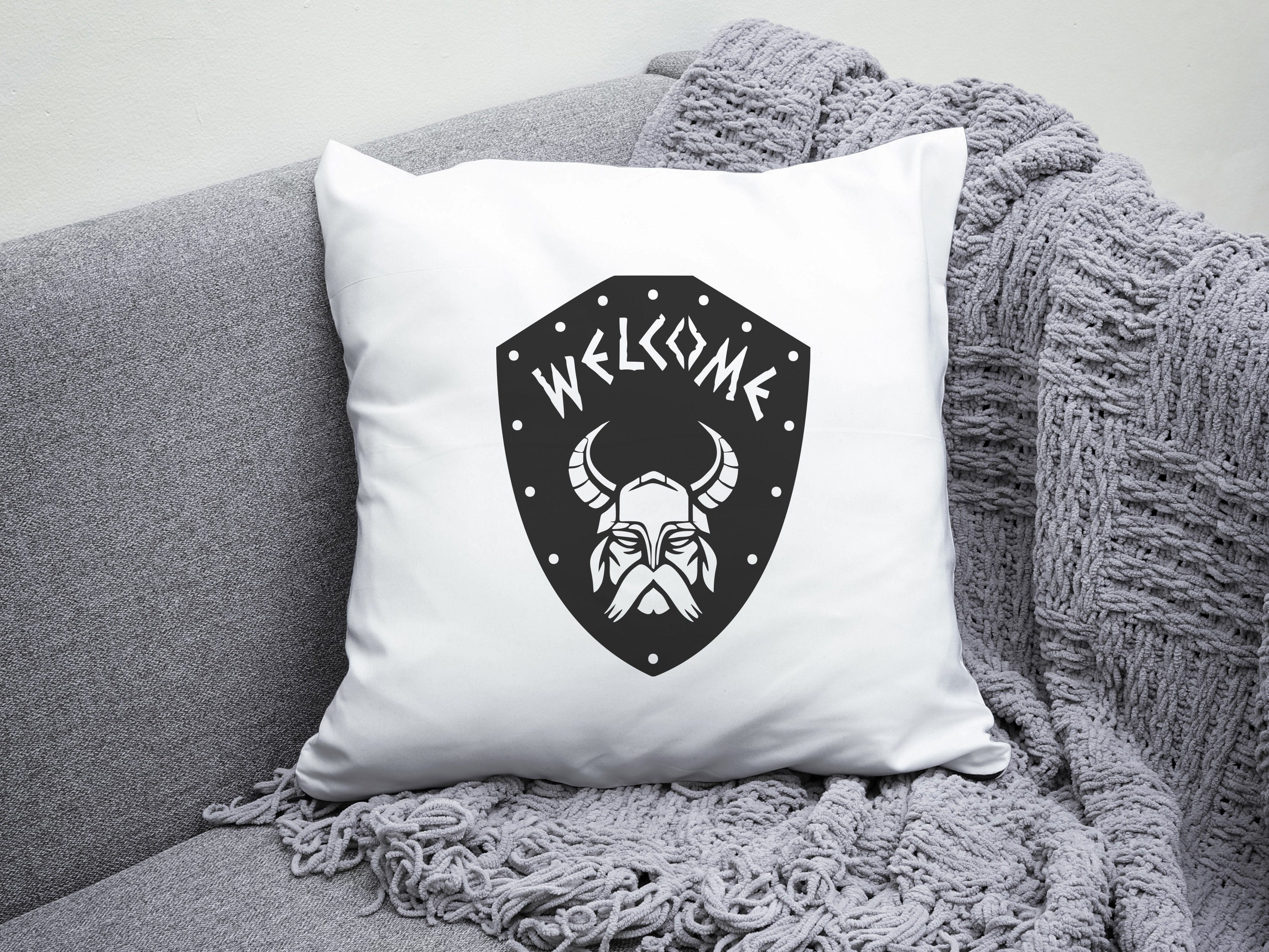 Viking Welcome Sign Dxf Files, Viking Helmet Laser Cut, Welcome Svg ...