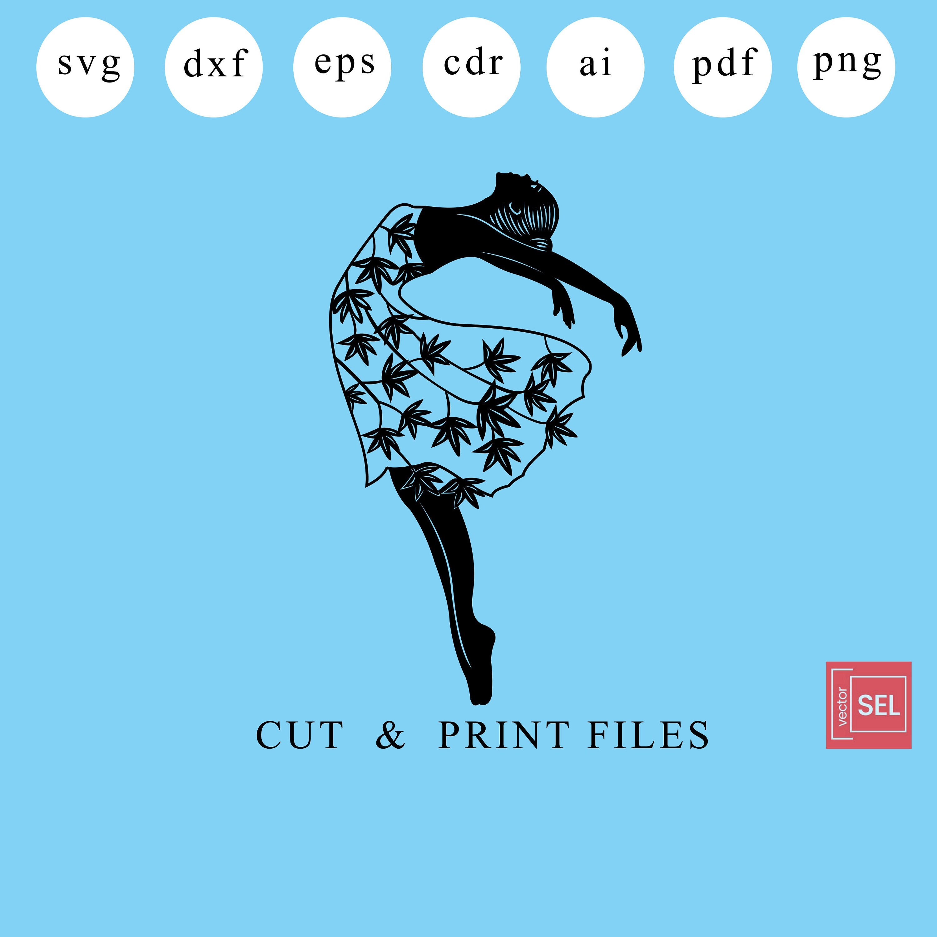 Ballerina Dxf Files Ballerina Laser Cut Ballerina Svg File for - Etsy