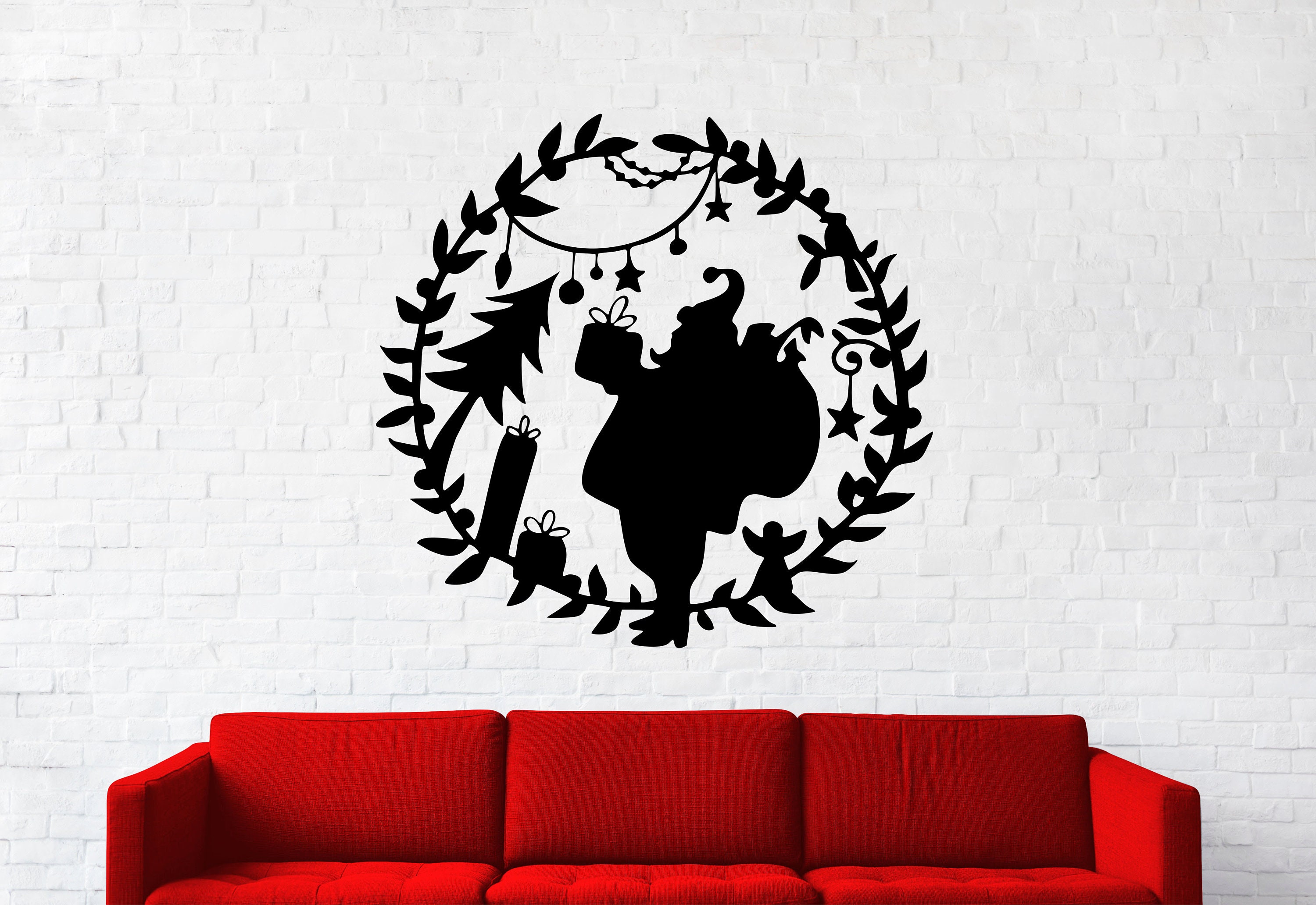 Santa Claus Dxf Files Christmas Laser Cut Noel Svg File for Cricut ...