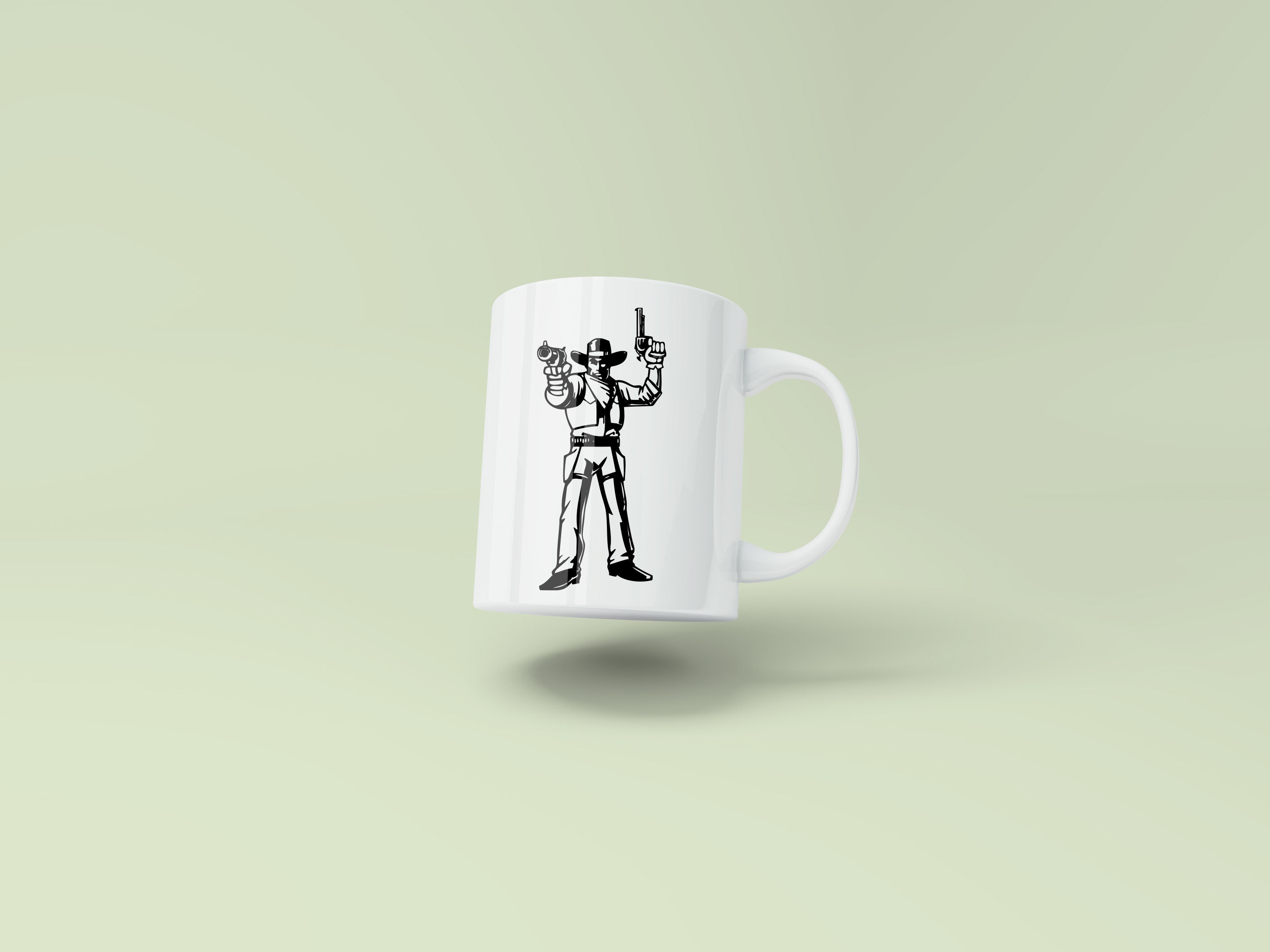 Western Cowboy Dxf Files, Shootout Laser Cut, Gun Svg File for Cricut ...