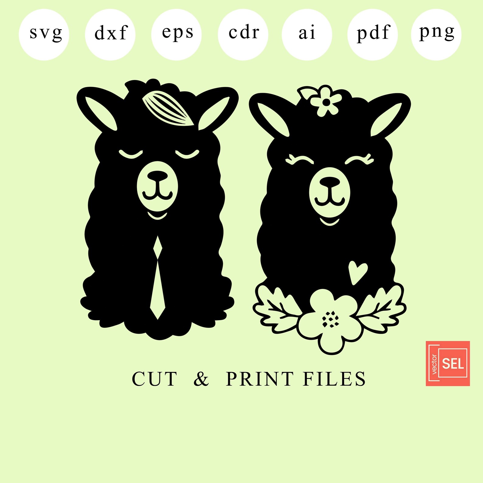 Llama Dxf Files Llama Laser Cut Llama Svg File for Cricut Llama Metal ...
