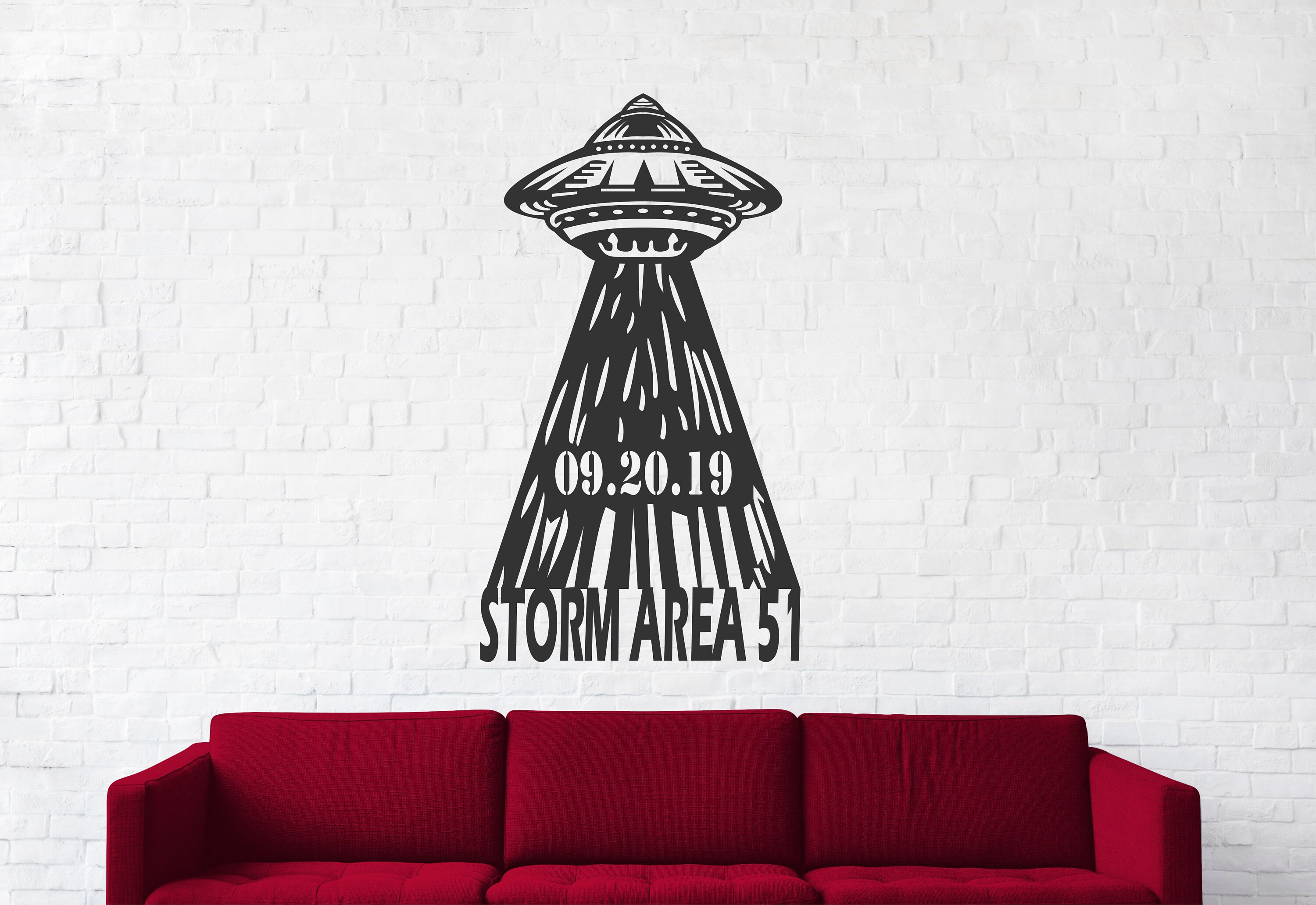 Storm Area 51 Dxf Files Alien Laser Cut UFO Svg File for - Etsy